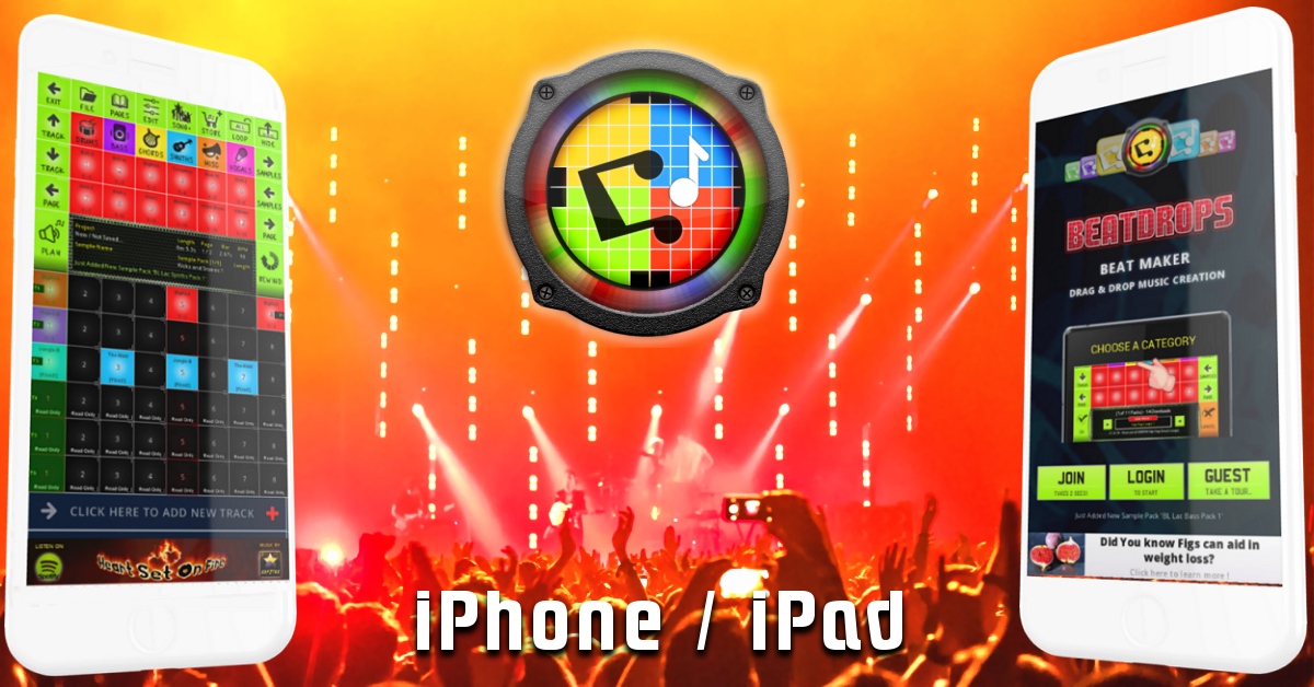 BeatDrops on iPhone and iPad - RizbIT Tech Blog